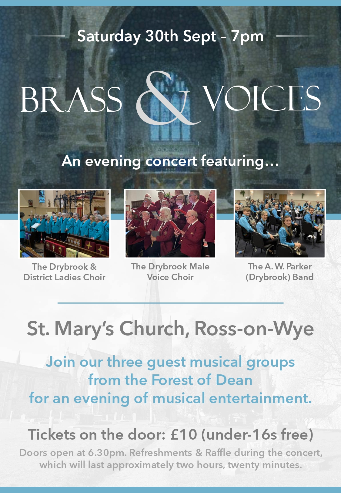 Drybrook Band and Choirs come to St Mary’s, Ross – The Ross Parishes ...